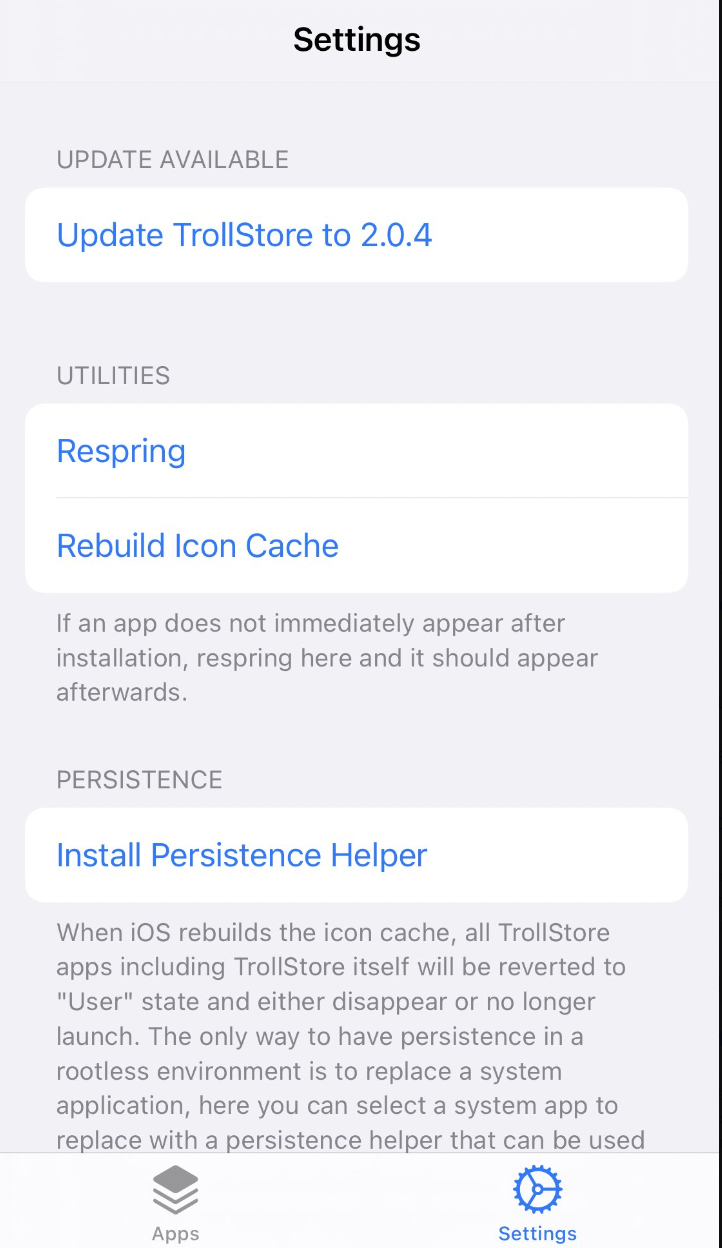 TrollStore 2 - Sideload any IPA Files on iOS [FREE]